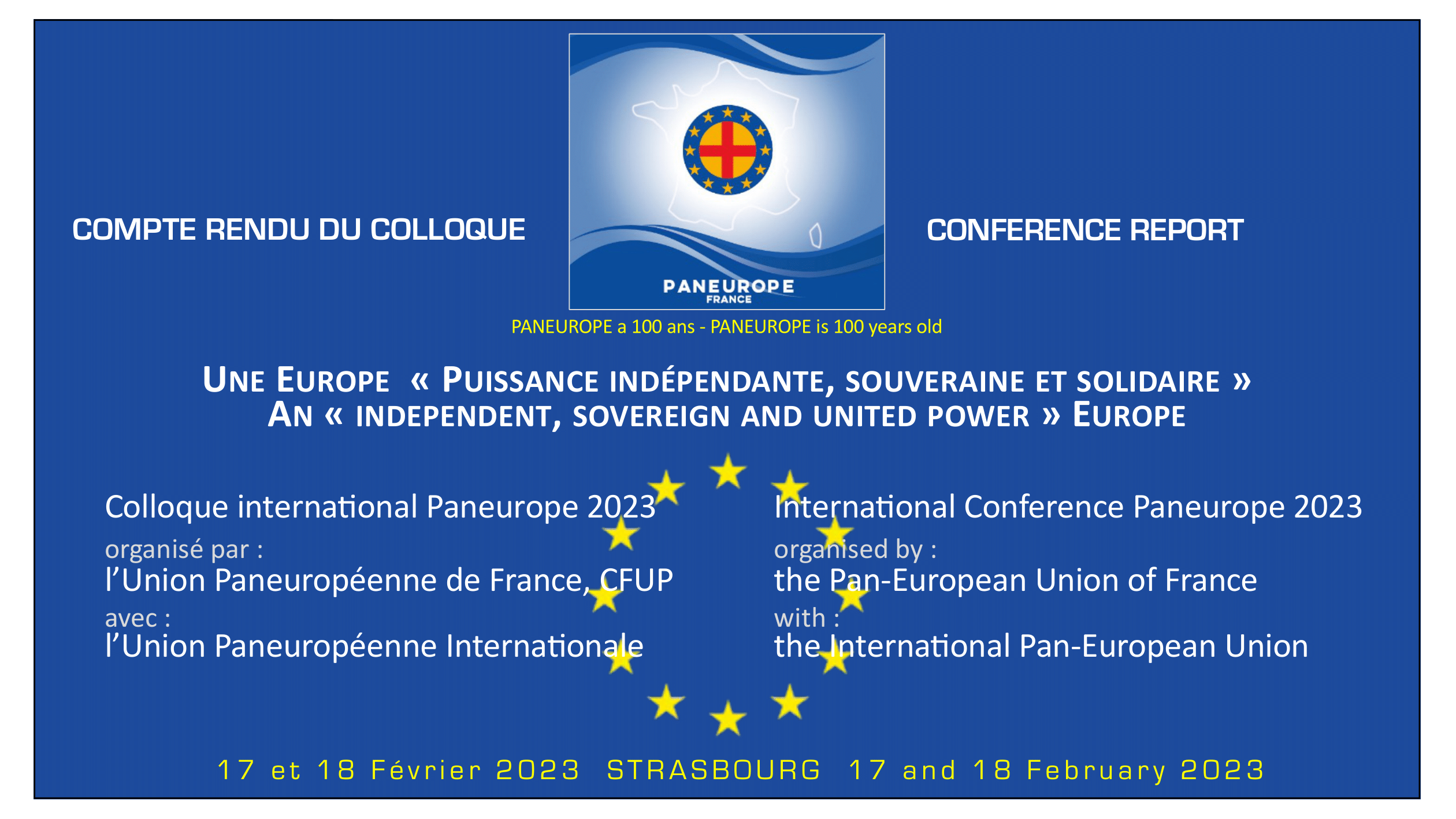 Synthèse du Colloque de Strasbourg 2023 : Une Europe Puissance ...